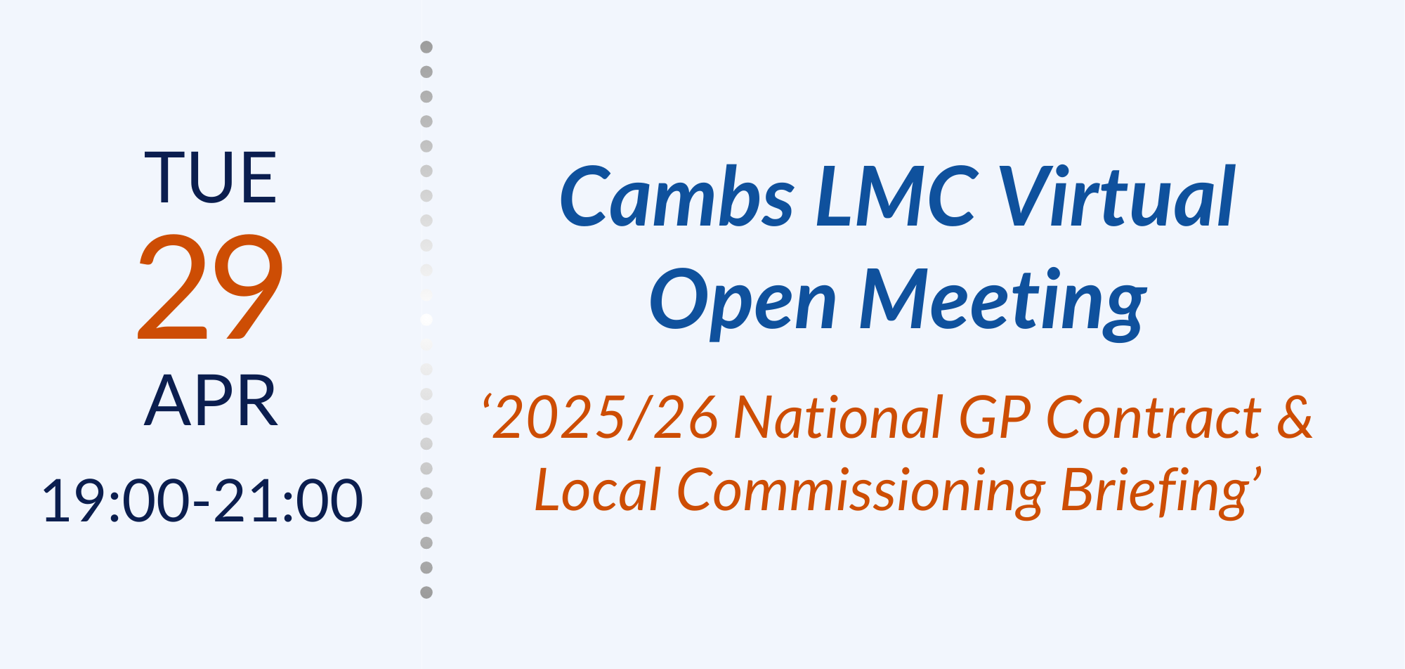 LMC Update – 08 April 2025 – Cambs LMC